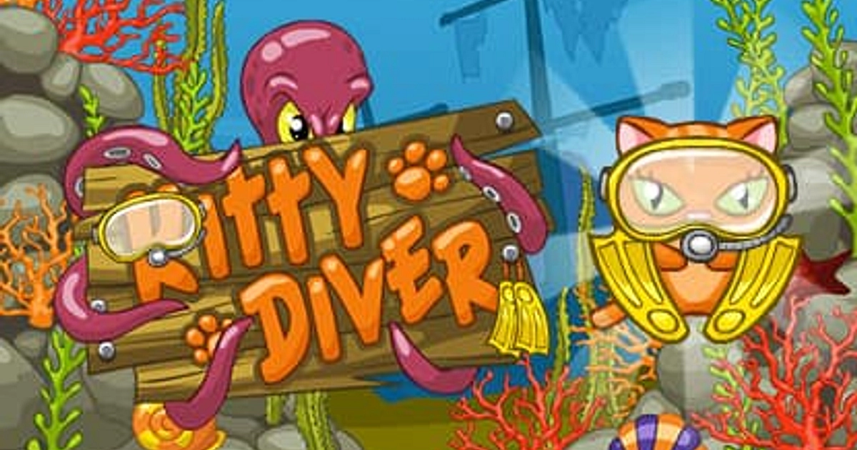 Kitty Diver - Online Game - Play for Free | Starbie.co.uk