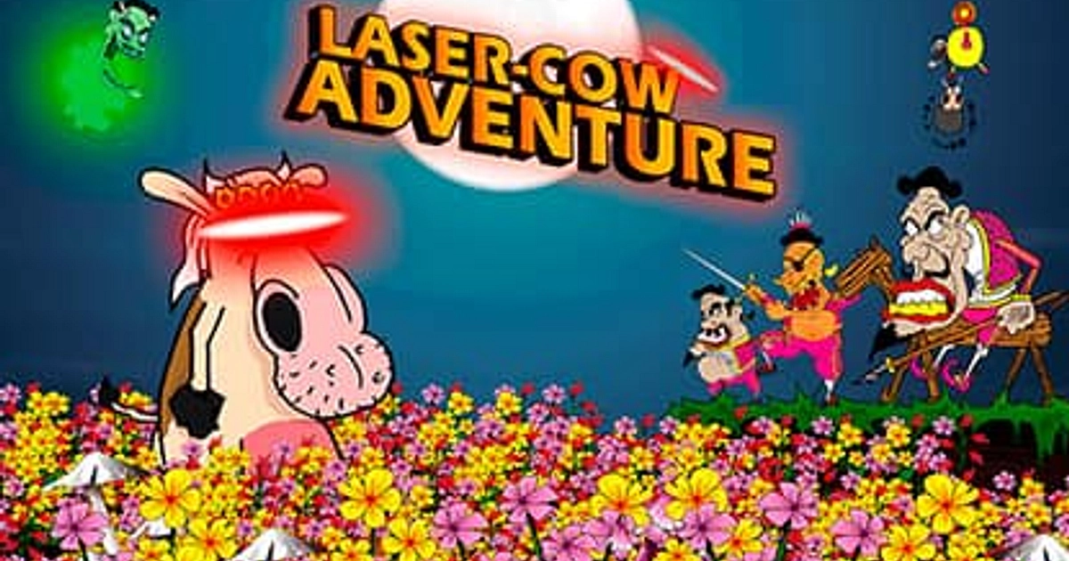Laser-Cow Adventure - Online Game - Play for Free | Starbie.co.uk