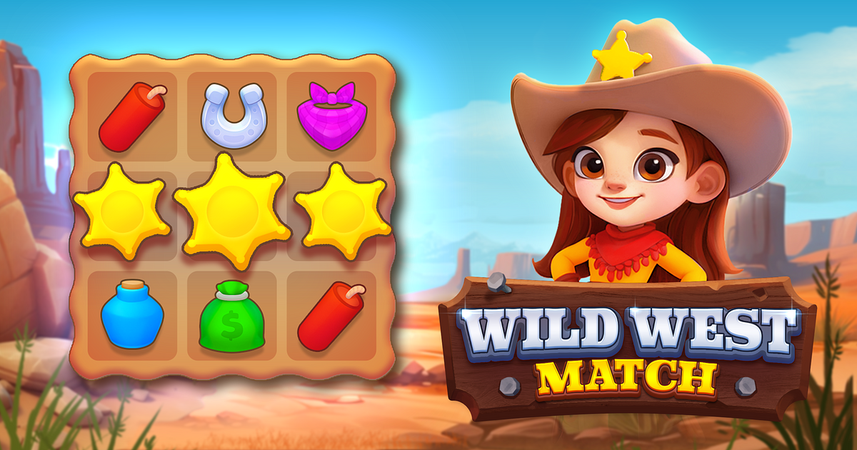 Wild West Match - Online Game - Play for Free | Starbie.co.uk