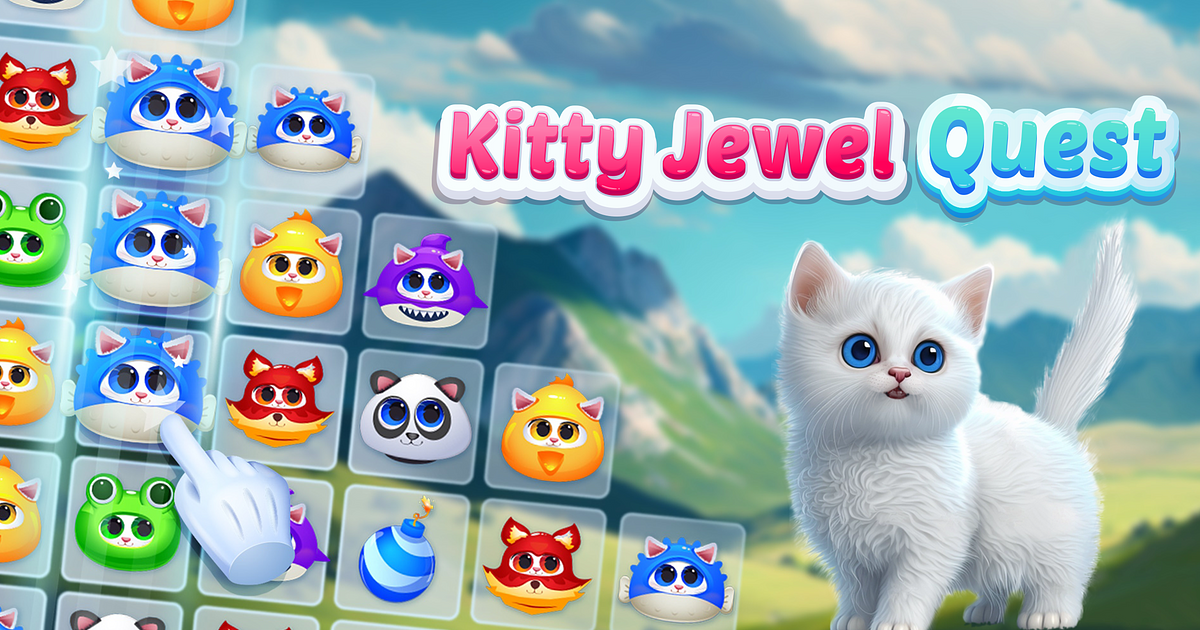 Kitty Jewel Quest - Online Game - Play for Free | Starbie.co.uk