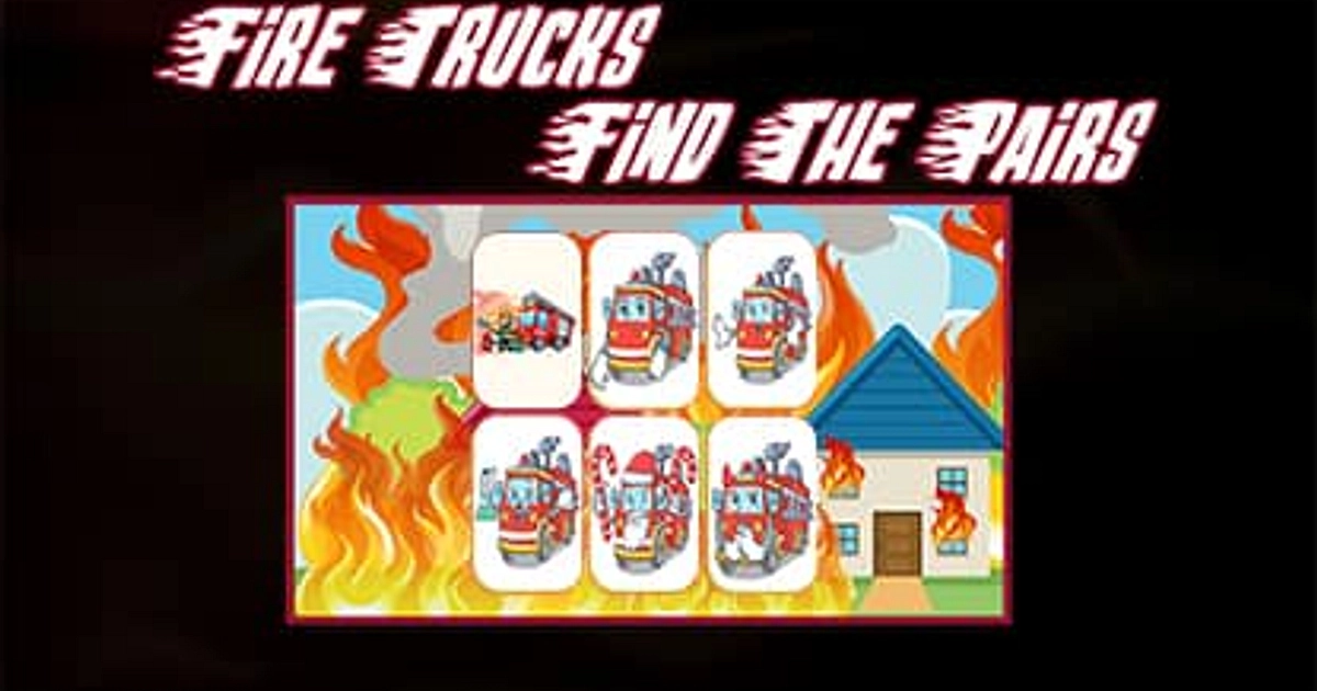 Fire Trucks: Find the Pairs - Online Game - Play for Free | Starbie.co.uk